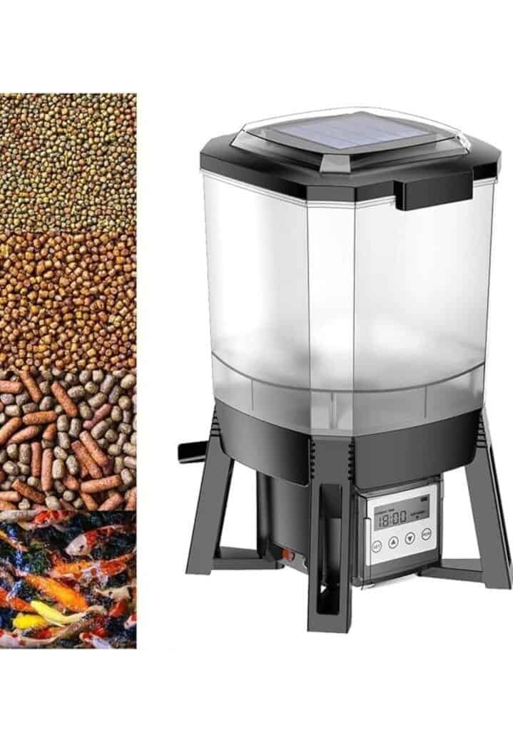 Automatic feeder Grech CFF 206 Solar Programmable Fish Feeder 1-6 Feeds ...
