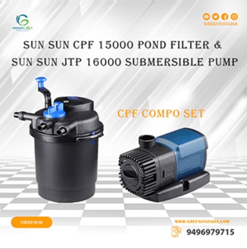 Sun Sun Cpf 15000 Uv pond filter & Sunsun Jtp 16000 Pump (compo set ...